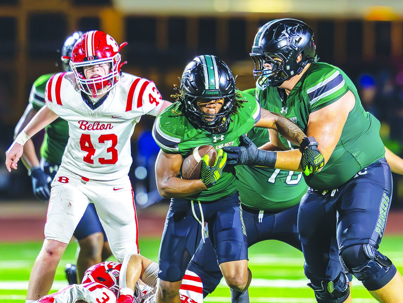 Area football trio compete in area playoffs